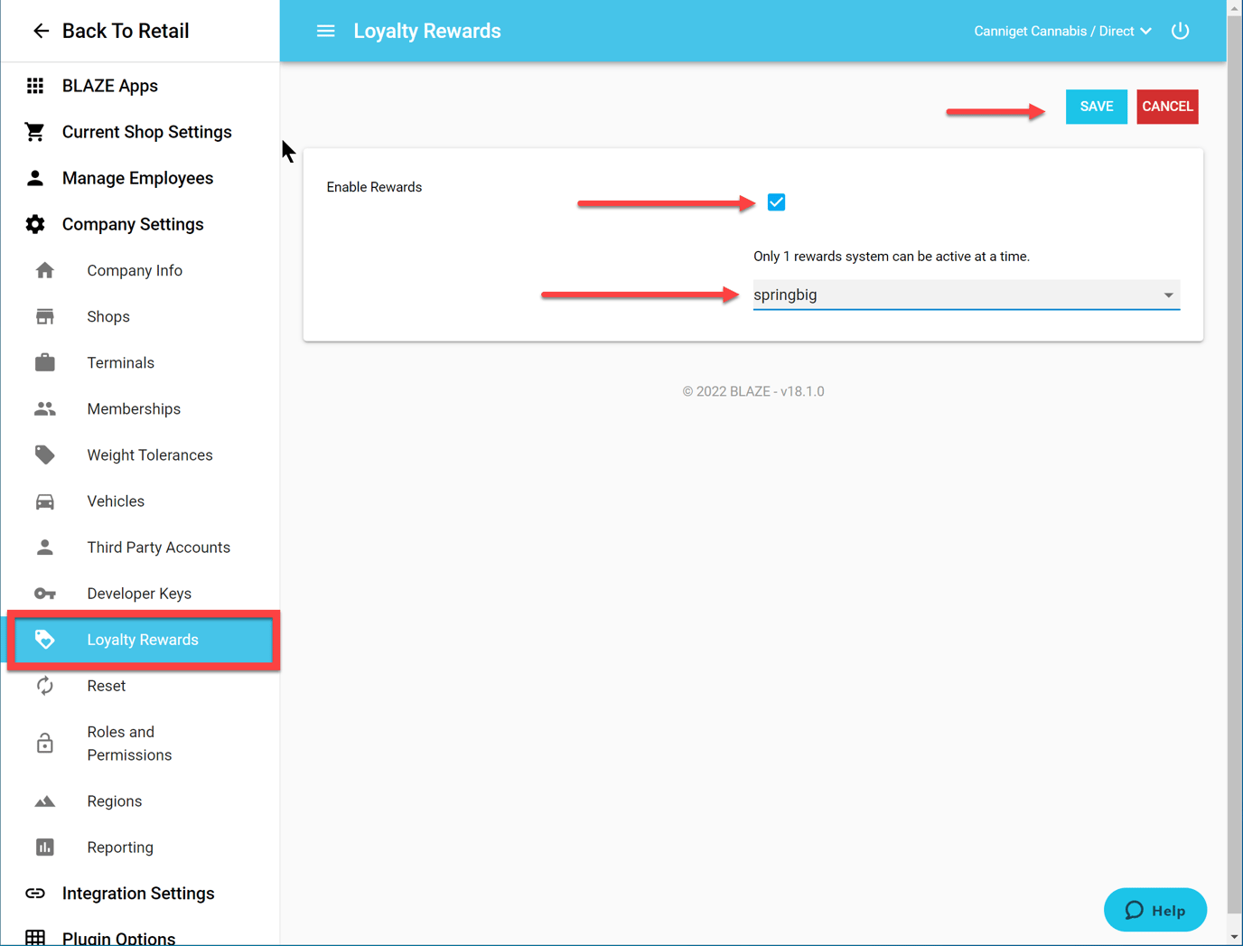Retail | BLAZE x springbig Integration